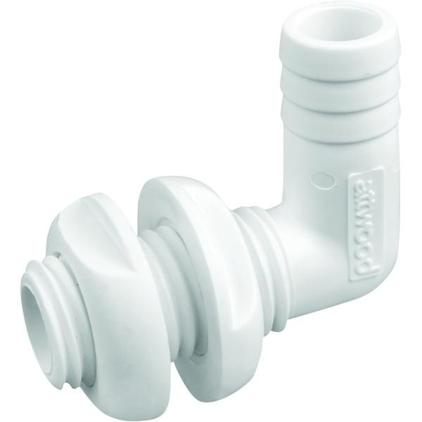 商品名Attwood 3877-3 Polypropylene 90-Degree Thru-Hull Connector, White Finishブランド：attwood商品サイズ：One size高さ：3.3 cm横幅：8.9 cm奥...