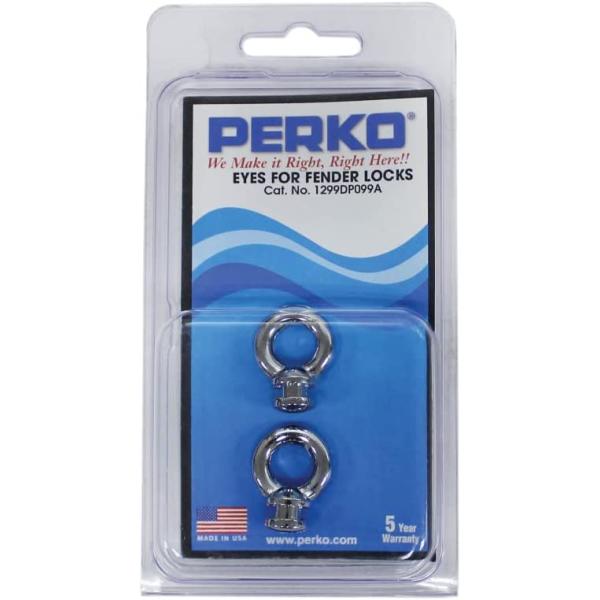 商品名Perko 1299DP099A フェンダー ロック 船舶用 スペアアイのみ - 2 個パックPerko 1299DP099A Spare Eye for Fender Lock, Metallic, I.D Eye 3/8"", O...