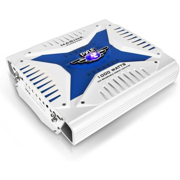 商品名Pyle PLMRA420 1000W 4 Channel Waterproof Marine Bridgeable Mosfet AmplifierPyle Hydra Marine Amplifier - Upgraded Eli...