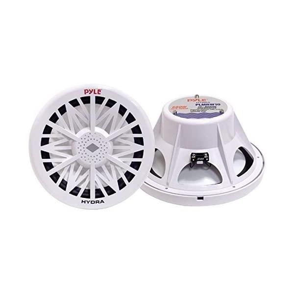 商品名Pyle PLMRW12 12インチ600W 4オームマリンサブウーファー、ホワイトPyle Single Outdoor Marine Audio Subwoofer - 600 Watt 12 Inch White Waterpr...