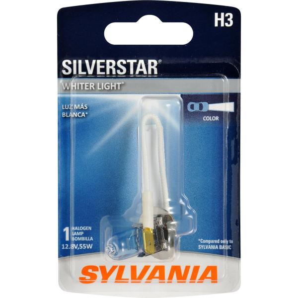 商品名SYLVANIA H3 SilverStar高性能ハロゲンフォグバルブ（1パック）SYLVANIA - H3 SilverStar Fog Light Bulb - High Performance Halogen Headlight...