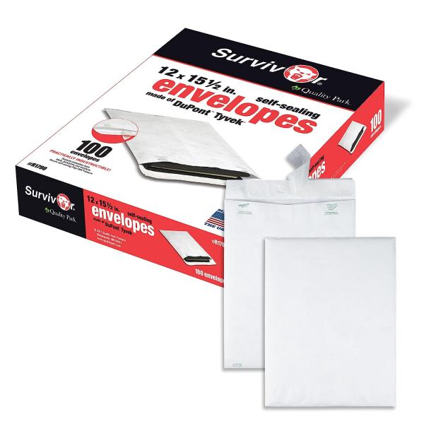 商品名SURVIVOR R1790 Tyvek Mailer- Side Seam- 12 x 15 1/2- White- 100/BoxQuality Park R1790 Quality Open End Tyvek Envelope...