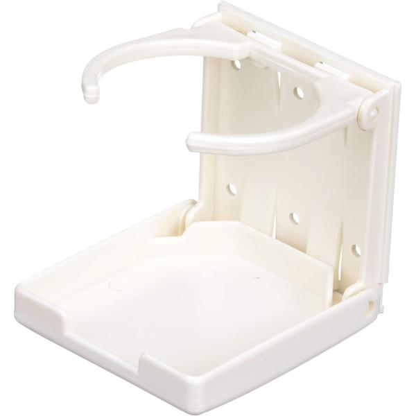 商品名(White) - Attwood Fold-Up Drink Holderattwood 11661-3 Fold-Up Drink Holder, 1 Rigid Ring, Molded ABS Plastic, 3 7/8-i...