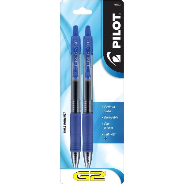 商品名パイロットG2ノック式プレミアムゲルインキローラーボールペン 2-PackPILOT G2 Premium Refillable &amp; Retractable Rolling Ball Gel Pens, Fine Point,...