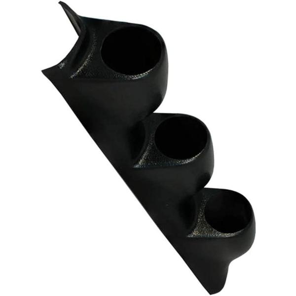 商品名GlowShift Universal Black Triple Pillar Gauge Pod - Fits Any Make/Model - ABS Plastic - Mounts (3) 2-1/16"" (52mm) Ga...