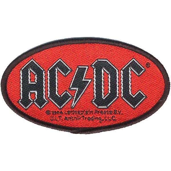 商品名Ac/Dc Patch Oval Classic Band Logo 新しい 公式 Woven Sew On Size One SizeAC/DC ACDC Oval Name Logo Patch Hard Blues Rock a...