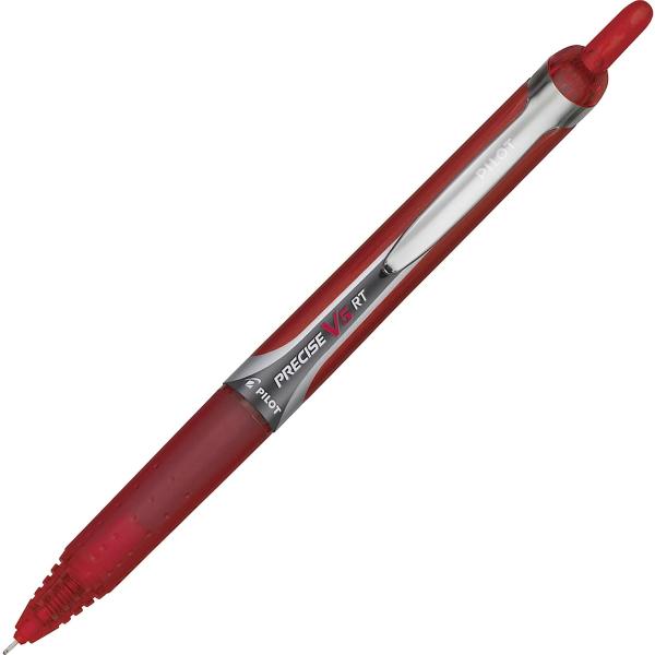 商品名PILOT Precise V5 RT Refillable &amp; Retractable Liquid Ink Rolling Ball Pens, Extra Fine Point (0.5mm) Red Ink, 12-P...