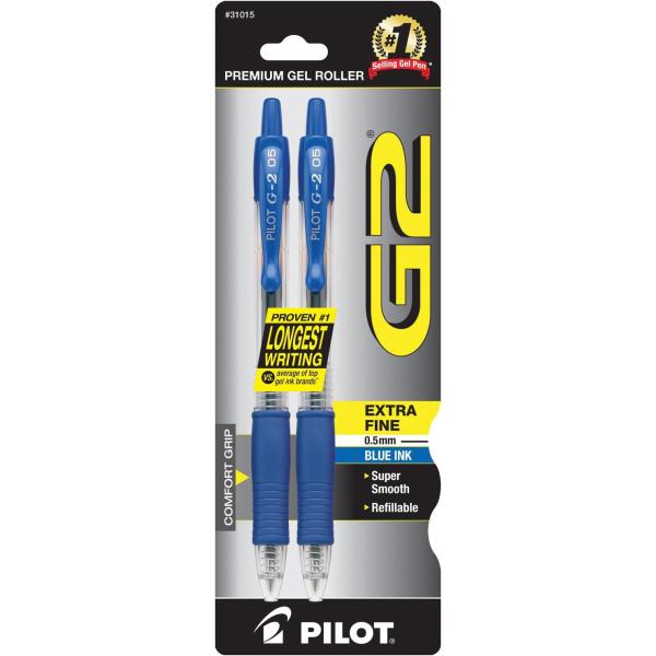 商品名G2 Retractable Gel PenPILOT G2 Premium Refillable &amp; Retractable Rolling Ball Gel Pens, Extra Fine Point, Blue Ink...