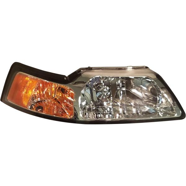 商品名PERDE Compatible with Ford Mustang V6/GT Right Passenger Side Chrome Headlight Newブランド：PERDE商品サイズ：Passenger高さ：18.2 cm...