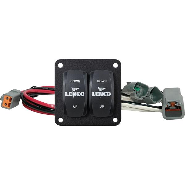 商品名LENCO - カーリングダブルロッカースイッチキットLenco 10222-211D Trim Tab Switch Kit, Double Rockerブランド：LENCO MARINE商品サイズ：高さ：9.6 cm横幅：24.2...