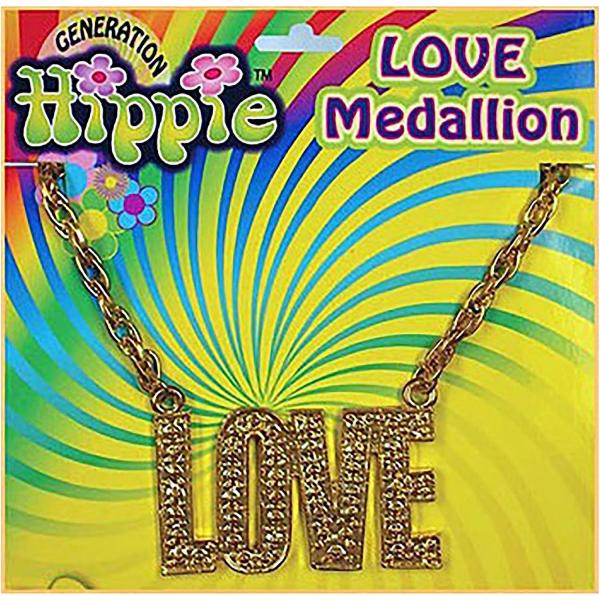 商品名Collier Love - Taille UniqueLove 60's 70's Hippie Costume Medallion Necklaceブランド：Forum Novelties商品サイズ：Standard高さ：1.3 ...