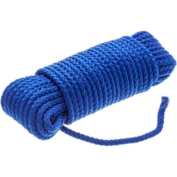 商品名(0.8cm x 15m) - Attwood 50' Hollow Braided Polypropylene Utility Line, BlueAttwood 11713-2 Hollow Braided Polypropyle...