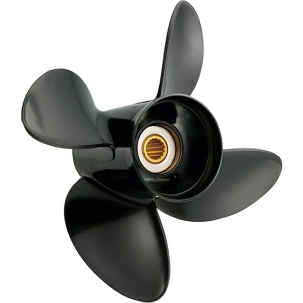 商品名SOLAS 3413-138-21 Amita 4 Offshore Aluminum 4-Blade Propeller - RH, 13.75"" Diameter x 21"" Pitch x 15-Spline , Black...