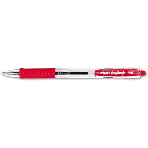 商品名pil32212   Pilot EasyTouch格納式ボールポイントペンSold As A DozenPILOT 32212 Easytouch Retractable Ball Point Pen, Red Ink, 0.7Mm...