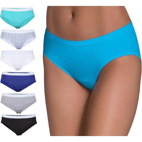 商品名Hanes PP41SC Sporty Womens Hipster Panties&amp;#44; Multicolored - Size 8Hanes Women's Cotton Hipster Underwear, 6-Pa...