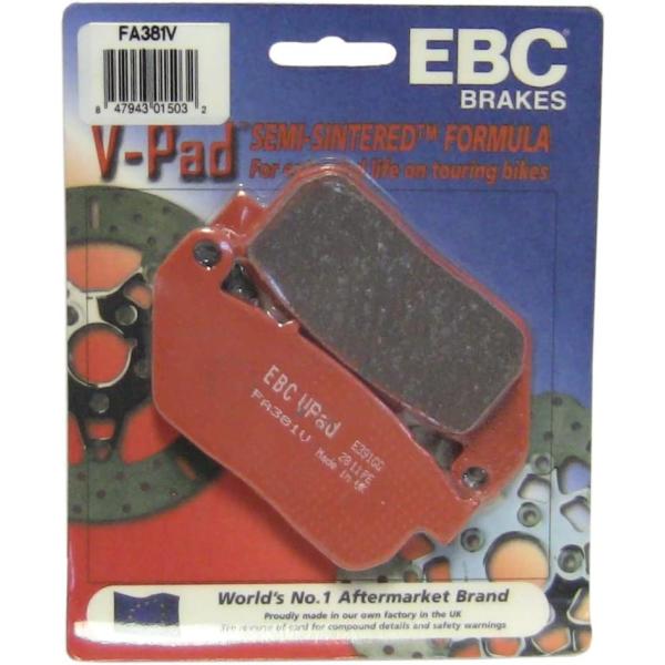 商品名BRAKEPAD SEMISNTRD FA381VEBC Brakes FA381V Semi Sintered Disc Brake Padブランド：EBC Brakes商品サイズ：高さ：1.3 cm横幅：14 cm奥行：16.8 ...