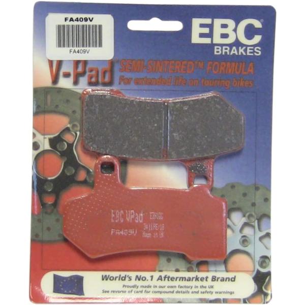 商品名BRAKEPAD SEMISNTRD FA409VEBC Brakes FA409V Semi Sintered Disc Brake Pad, Black, 1x1x1ブランド：EBC Brakes商品サイズ：1x1x1高さ：0.8...