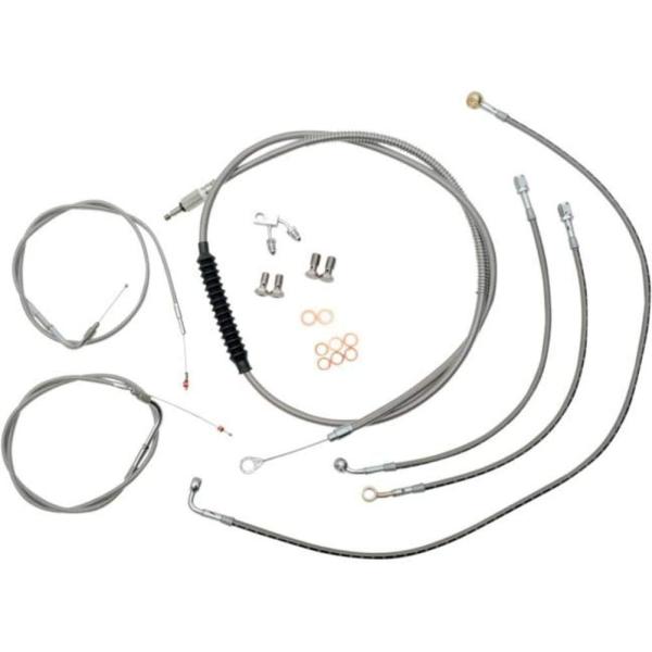 商品名LA Choppers Stainless Cable/Brake Line Kit for 12&amp;Prime,-14&amp;Prime, Bars LA-8220KT-13ブランド：LA Choppers商品サイズ：高さ：...