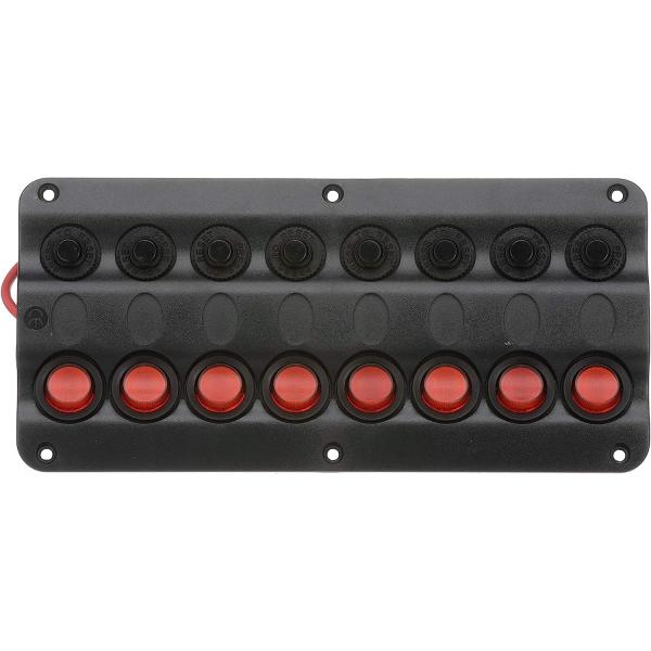 商品名Seachoice LED 12V 8-スイッチ 蒸留パネル 配線済み ボートパネルマウントSeachoice LED 12V 8-Switch Distibution Panel, Pre-Wired, Boat Panel Mou...