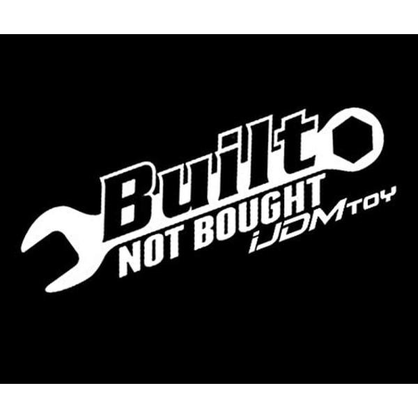 商品名iJDMTOY JDM Euro Cool ""Built Not Bought"" Stanceworks Drift Racing Car Window バンパー ダイカットデカール ビニールステッカー 1枚iJDMTOY One...