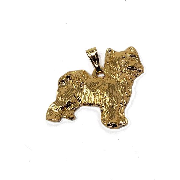 商品名Chinese Crested Powder Puff Dog 24k Gold Plated Pewter Pendant USA Madeブランド：George Harris商品サイズ：商品番号：P 880A GP色：素材：Pewter