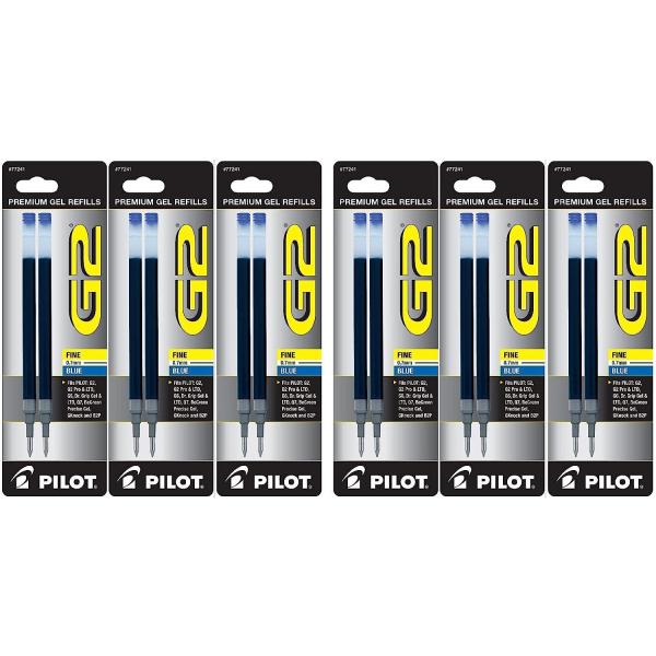 商品名Value Pack of 6 - Pilot G2 Gel Ink Refill, 2-Pack for Rolling Ball Pens, Fine Point, Blue Ink (77241)Value Pack of 6 ...