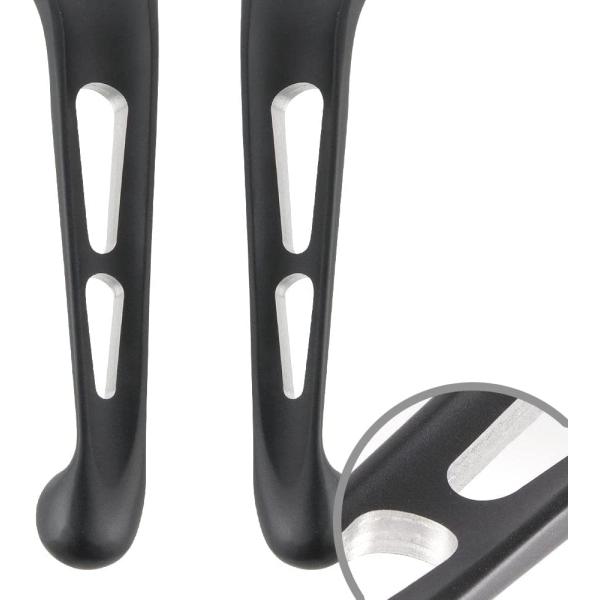 商品名KiWAV 10201 二色 人間工学的 ハンドコントロール レバー セット スロット付き 黒 一部のハーレーダビッドソンに適合うするKiWAV Slotted 10201 2color Hand Control Lever Blac...