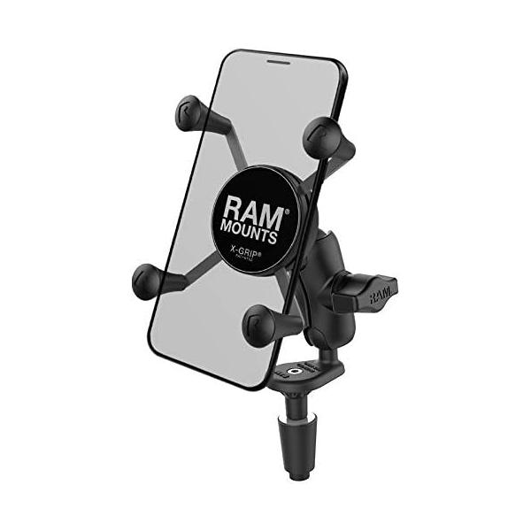 商品名RAM-B-176-A-UN7U Short Arm Fork Stem Bike X-Grip Mount Holder for SmartphonesRAM Mounts X-Grip Phone Holder with Moto...