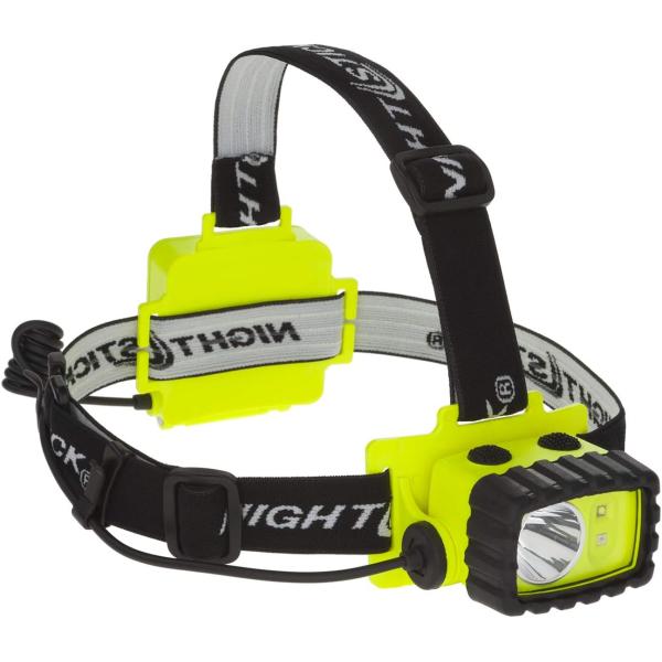 商品名防爆LEDヘッドライト BAYCO NIGHTSTICK Intrinsically Safe Multi-Function Headlamp XPP-5456G　【中心部：白色LED×1灯　サイド部：白色LED＋赤色LED:各1灯 ...