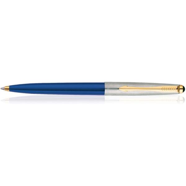 商品名Parker Galaxy標準ブルーBarrellボールペン、ボールポイントゴールドトリムボディwithブルーインクParker Galaxy Standard Blue Barrell Ball Pen, Ball Point Go...