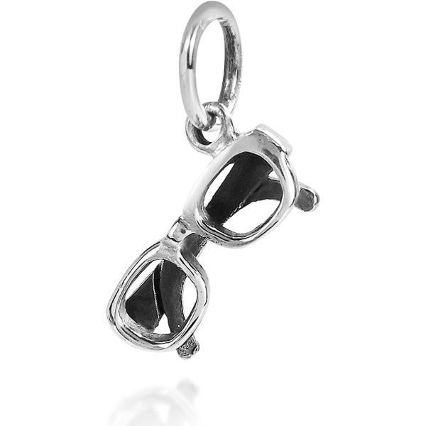 商品名チャーミングEye Glasses。925スターリングシルバーペンダントやチャームAeraVida Cool Glasses Summer Bookworm Accessory 925 Sterling Silver Pendant ...