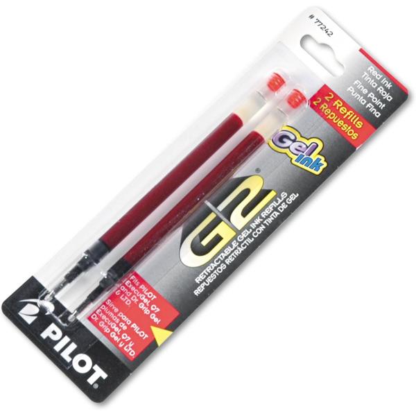 商品名パイロットRefills for Pilot GelペンPILOT 77242 G2 Gel Ink Refill, 2-Pack For Rolling Ball Pens, Fine Point, Red Inkブランド：PILO...