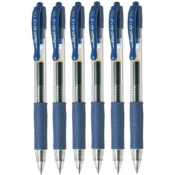 商品名Pilot G2 ブルー 極細ゲルインク 0.5mm ペン先 (6個パック)Pilot G2 Blue Extra Fine Gel Ink 0.5mm Nib Tip (Pack Of 6)ブランド：PILOT商品サイズ：6 Cou...