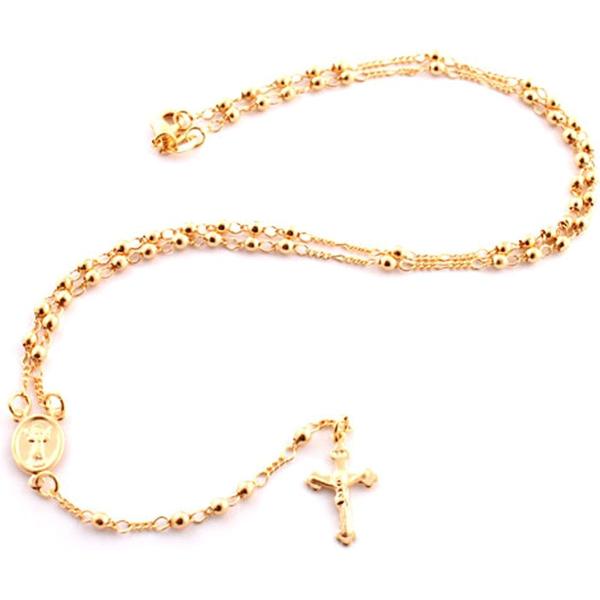 商品名JOTW ゴールドオーバーレイ 18インチ ペンダントネックレス, ゴールドオーバーレイ, 宝石なしJOTW Gold Overlay 18"" Pendant Necklace (Jesus On The Cross Pendant...