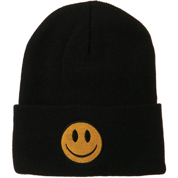 商品名e4Hats.com Smile Face Embroidered Long Beanie - Black OSFMブランド：e4Hats.com商品サイズ：One Size高さ：6.2 cm横幅：19.7 cm奥行：22.8 cm重...