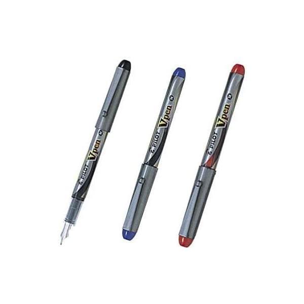 商品名パイロットVペン(Varsity) Disposable Fountain Pens,ブラック,ブルー,レッドインク, Medium Point Value Set of 3With Our Shop Original Product...