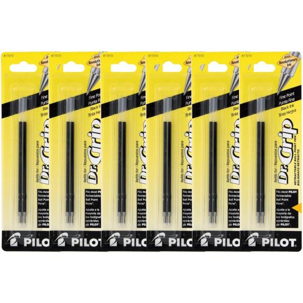 商品名パイロット EasyTouch ドクターグリップ 格納式ボールペン リフィル ブラック (詰め替え2本6パック)Pilot EasyTouch Dr Grip Retractable Ballpoint Pen Refills Bla...