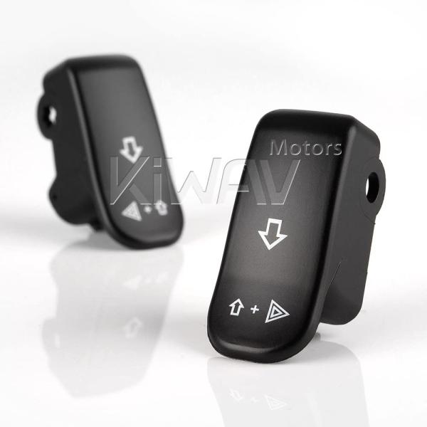 商品名KiWAV ターンシグナル スイッチ エクステンション キャップ 黒 ABS ハーレーダビッドソンに適合うする OEM#71500179に適用KiWAV turn signal switch extension cap black c...