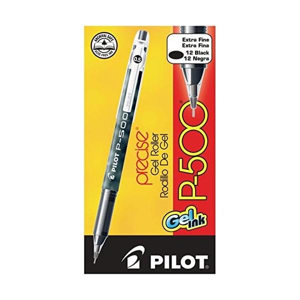 商品名Precise P-500 Gel Pen2 DOZEN: Pilot Precise P-500 Gel Ink Rolling Ball Pens, Extra Fine Point, Black Ink, (38600)ブランド...