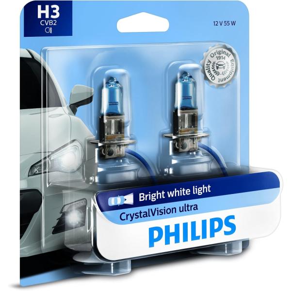 商品名PHILIPS 12336CVB2 H3 CrystalVision Ultra Upgrade Bright White Headlight Bulb, 2 Packブランド：Philips Automotive Lighting商...