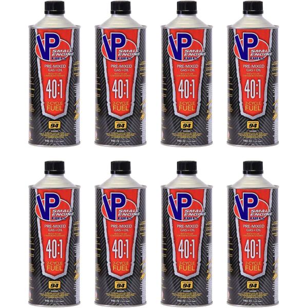 商品名VP小型エンジン燃料6298 エタノールフリー 40:1 2サイクル燃料 1クォート 8個パックVP Racing Fuels 6295, Ready to Use, 40:1 Premixed 2-Cycle Small Engin...