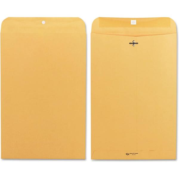 商品名QUA37898        (OP) KFT CLSP        10X15 28LB BRO 100/BXQuality Park 37898 Gummed Clasp Envelope, 28Lb, 10-Inch X15...