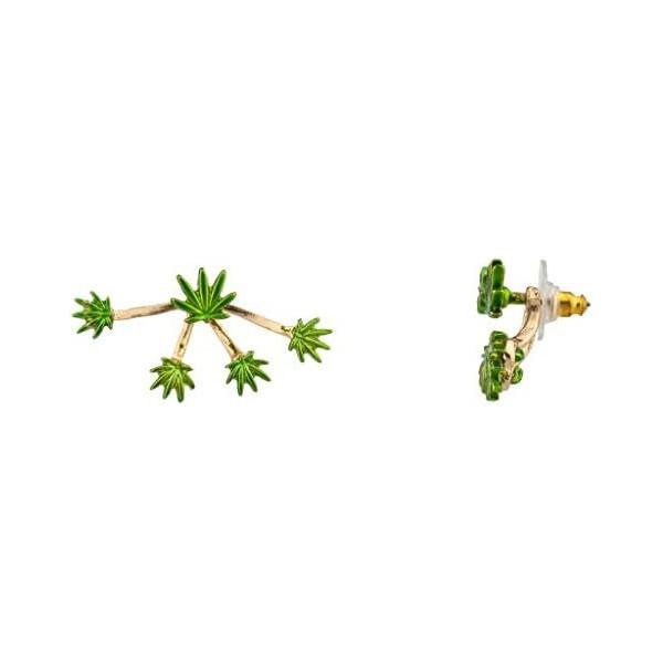 商品名ラックスアクセサリーMarijuana Weed 420ポットリーフサスペンションスタッドイヤリングLux Accessories Marijuana Weed 420 Pot Leaf Suspension Stud Earring...
