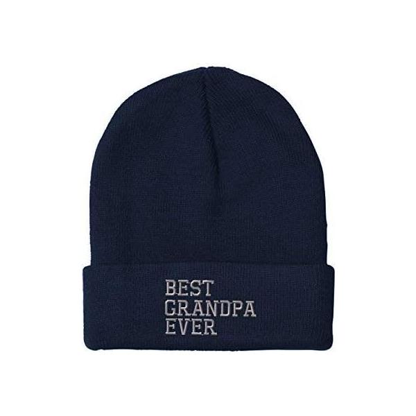 商品名Beanies for Men Best Grandpa Ever Aembroidery Humor Best Grandpa Ever Winter Hats for Women Acrylic Skull Cap 1 Size ...