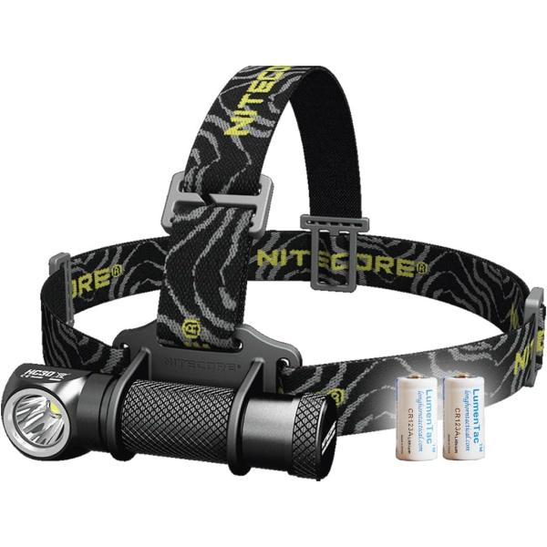 商品名Nitecore Bundle: 3 Items HC30 1000 Lumens Compact Cree XM-L2 U2 LED Headlamp Headlight w/Two LumenTac CR123A Batterie...