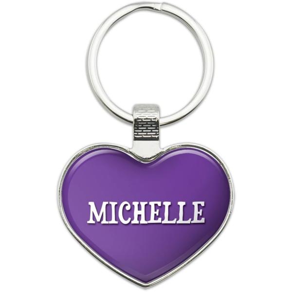 商品名Metal Keychain Key Chain Ring Purple I Love Heart Names Female M Mich - Michelleブランド：GRAPHICS &amp; MORE商品サイズ：One Siz...