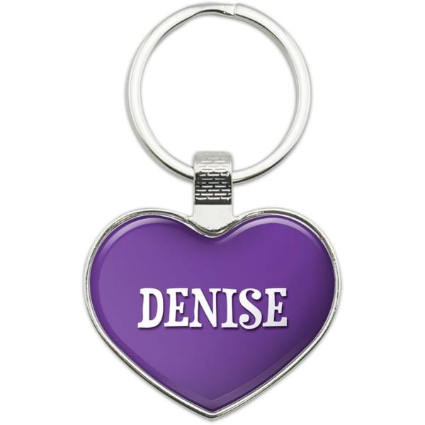 商品名Metal Keychain Key Chain Ring Purple I Love Heart Name C-D - Deniseブランド：GRAPHICS &amp; MORE商品サイズ：One Size高さ：0.3 cm横幅：...