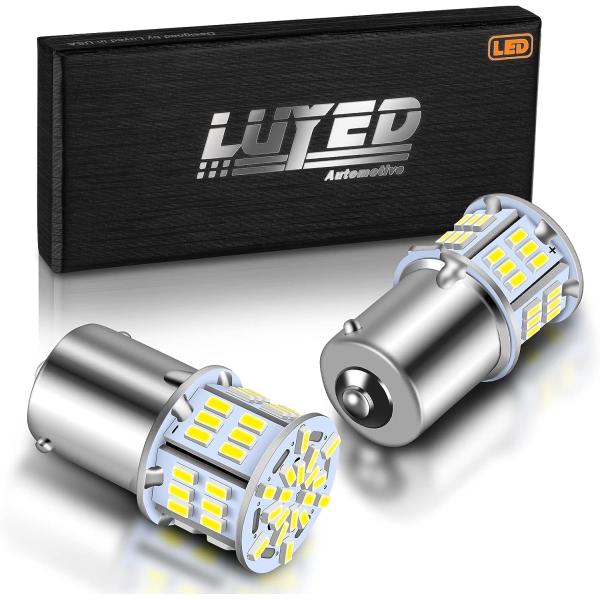 商品名LUYED 2 x 650 Lumens 12v-24v 1156 1141 1003 3014 54-EX Chipsets Led Bulb Used For Back Up Reverse Lights,Brake Lights...