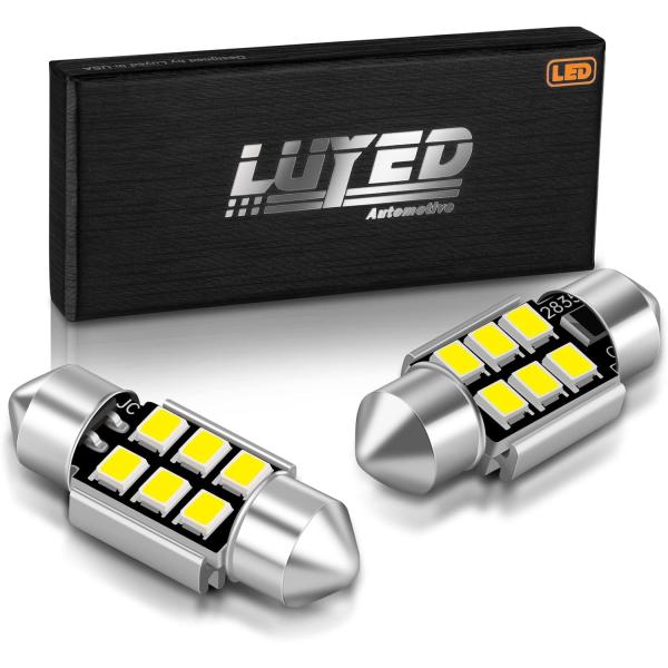 商品名2×スーパーブライト2835 6 SMDChipsetsエラーフリー1.25インチDE3175 DE3021 DE3022 3175 LEDインテリアマップドームライトホワイトLUYED 2 X Super Bright 2835 6...