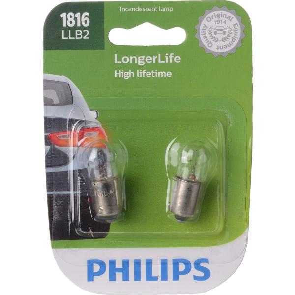 商品名Philips 1816 寿命長持ち 小型電球 2パック。Philips Automotive Lighting 1816 LongerLife Miniature Bulb, 2 Pack, 1816LLB2ブランド：Philips...